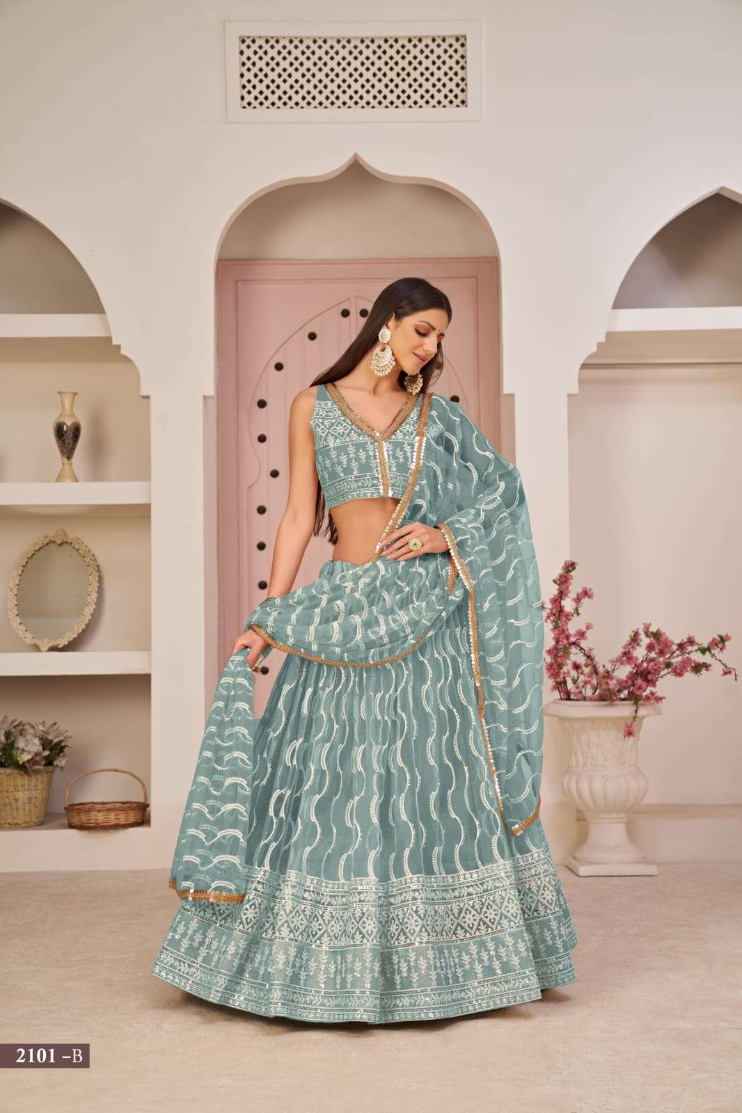 2103 2103 A B C Lehenga Choli collection manufacturers surat